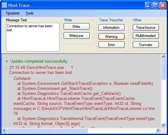An Html Trace Listener For Windows Forms Codeproject