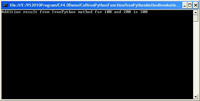 Step By Step Guidance Of Calling Iron Python Function From C 40 Codeproject