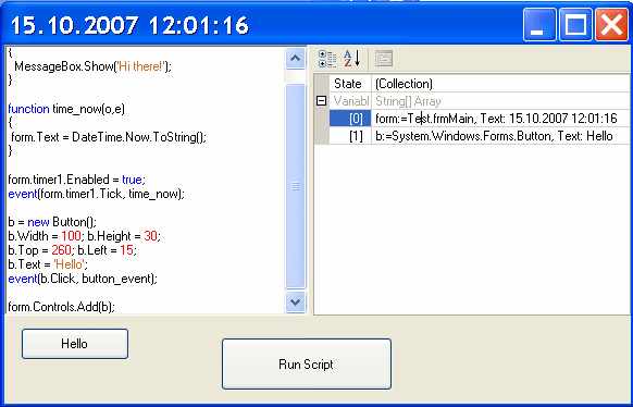 Scriptnet A Language For Embedding Scripting Functionality Into Clr Applications Codeproject