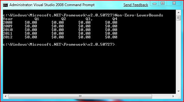 Non Zero Based Arrays And Interface Codeproject