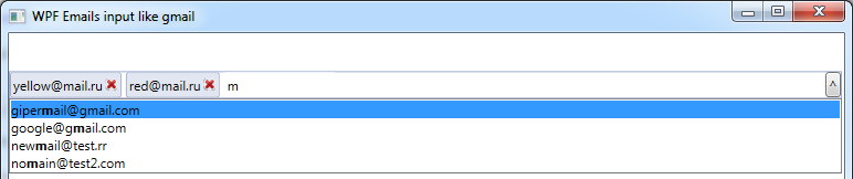 Gmail Style Emails Input Control Using Wpf C With Validation Codeproject