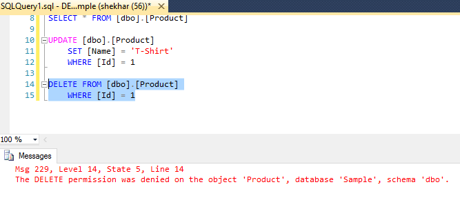 Sql Server Grant Permission To Particular Table Codeproject