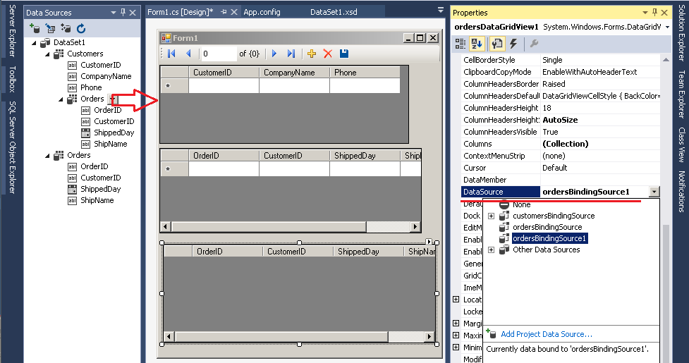Walkthrough in detail : Create Dataset and Database with two relational ... Walkthrough in detail : Create Dataset and Database with two relational ...