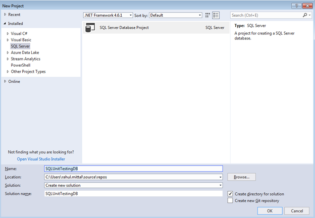 Sql Unit Testing With Sql Server Data Tools Ssdt Codeproject