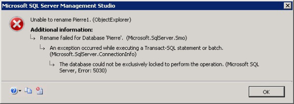 Fixing Database Is In Use Error While Restoring Database From Backup Codeproject