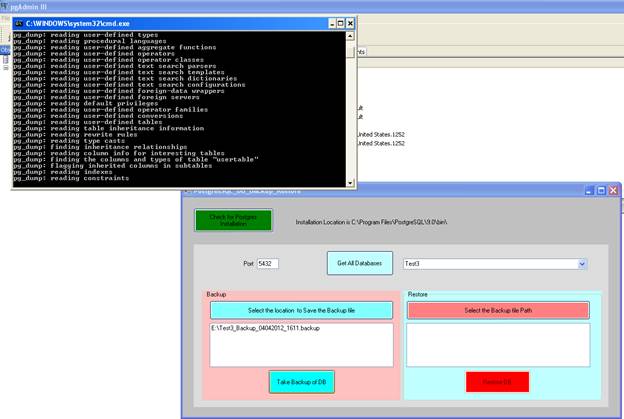 Postgres Database Backuprestore From C Codeproject