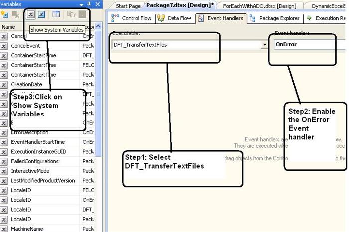 In Ssis How To Continue A For Each Loop Container Even If Its Inner Tasks Fails Usage Of