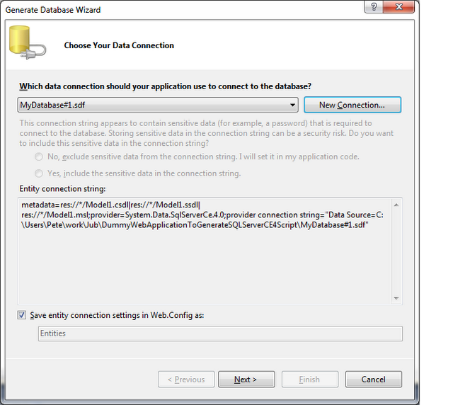 Generating a SQL Server CE Database Schema from a SQL Server Database ... Generating a SQL Server CE Database Schema from a SQL Server Database ...