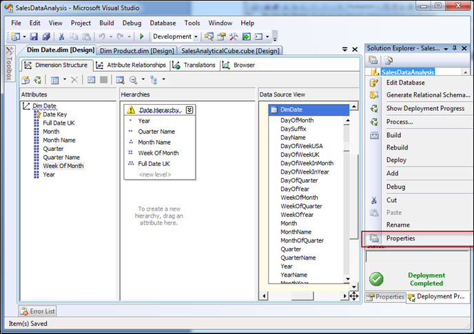 Create First Olap Cube In Sql Server Analysis Services Codeproject