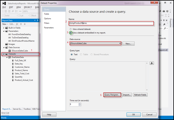 Create First Ssrs Report With Sql Server Analysis Services Olap Cube Codeproject