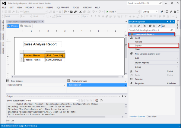 Create First Ssrs Report With Sql Server Analysis Services Olap Cube Codeproject