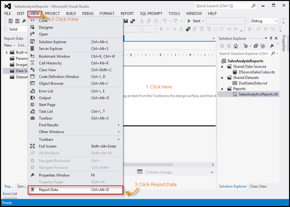 Create First Ssrs Report With Sql Server Analysis Services Olap Cube Codeproject