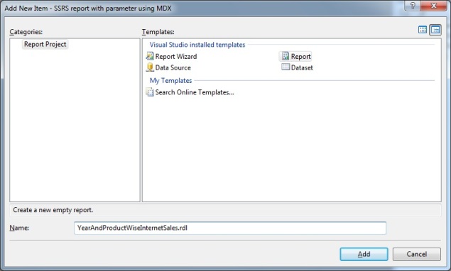 Ssrs Report With Single And Multi Selection Parameter Using Mdx Query Codeproject