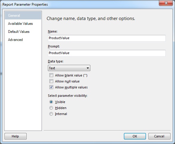 Ssrs Report With Single And Multi Selection Parameter Using Mdx Query Codeproject