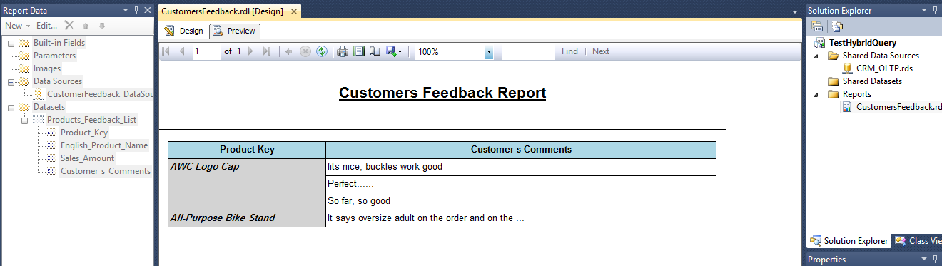 Combining Mdx With T Sql In One Result Set For Ssrs Hybrid Query Codeproject