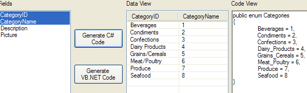 Enum Code Generator Generating Enum Code Automatically From Database Look Up Tables Codeproject