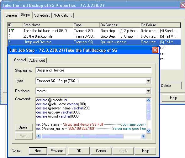 Sql Server 20002005 Automated Database Backups And Restorations Codeproject 9440