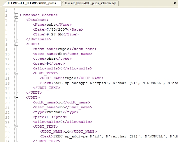A Tool To Compare Sql Database Schema Versions Codeproject