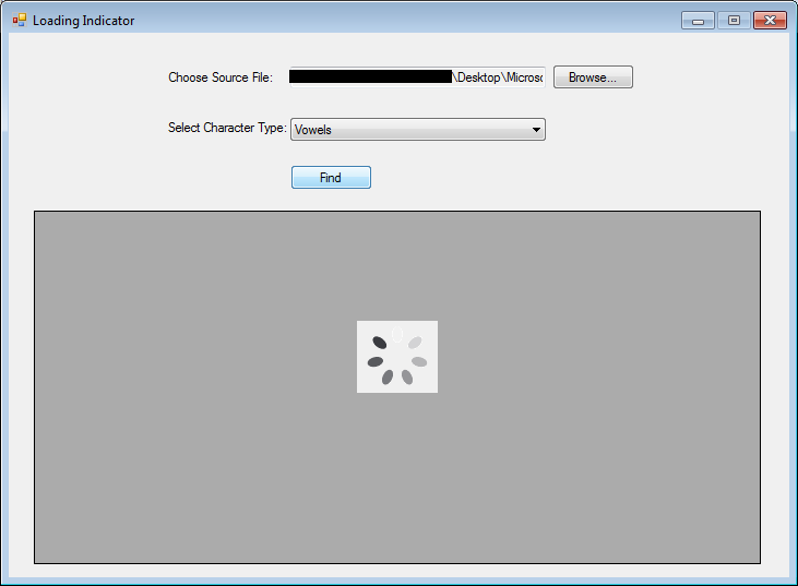 Display Loading Indicator In Windows Form Application Codeproject
