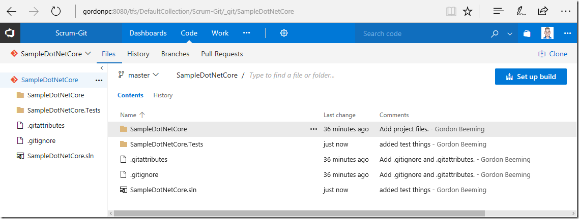 Setting Up Net Core Continuous Integration Build With Vststfs Codeproject
