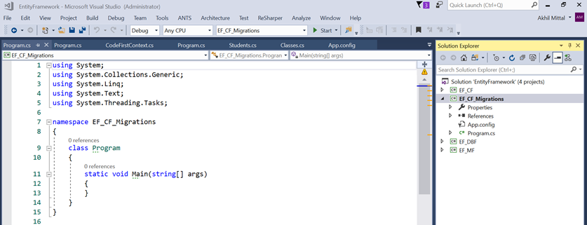 Learning Entity Framework Day 2 Code First Approach And Migrations In Microsoft Net Entity