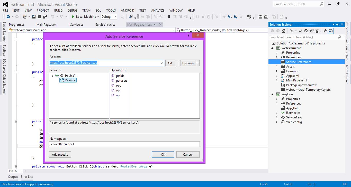 Crud In Metro Style Using Wcf Codeproject