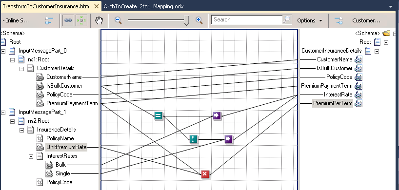 Biztalk Mapping Map Multiple Schemas To A Single Output Schema Codeproject