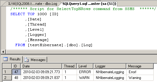 Save Log Information In Database With Log4net And Nhibernate Codeproject