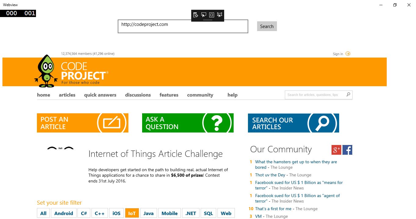 Working On Webview Component In Windows Application Codeproject