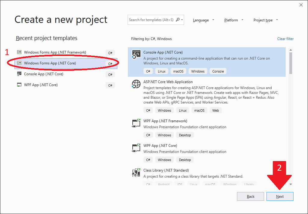 Use Windows Forms Designer On Net Core 30 Preview Codeproject