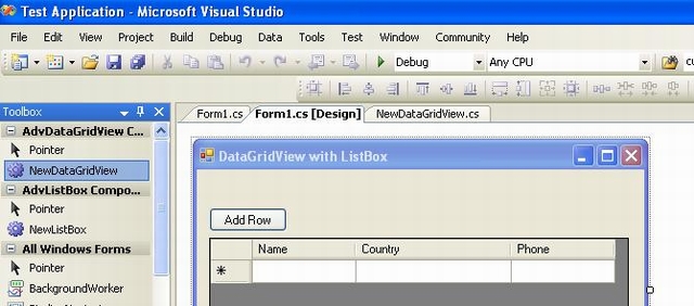 Datagridview Control With Listbox Codeproject