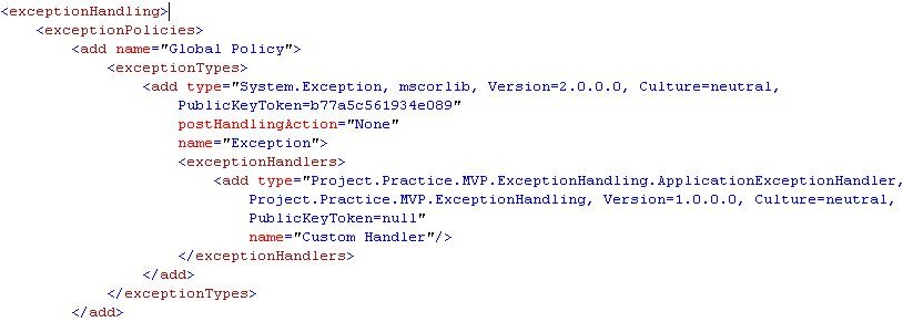 Custom Exception Framework Using Enterprise Library Exception Handling Block Codeproject