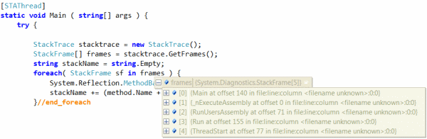 Reduce Debugging Time Using The Net Stacktrace Class Codeproject