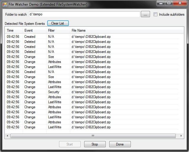 Filesystemwatcher Pure Chaos Part 2 Of 2 Codeproject