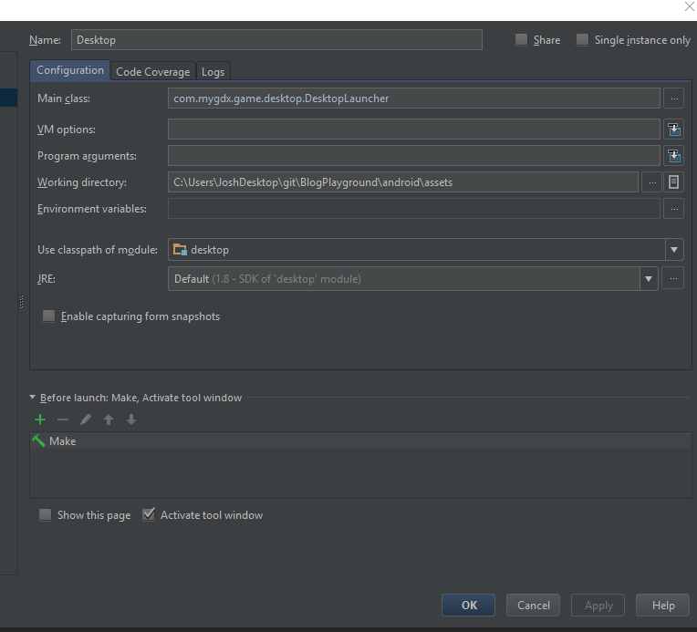 How To Run Your Libgdx Game On Your Desktop Codeproject