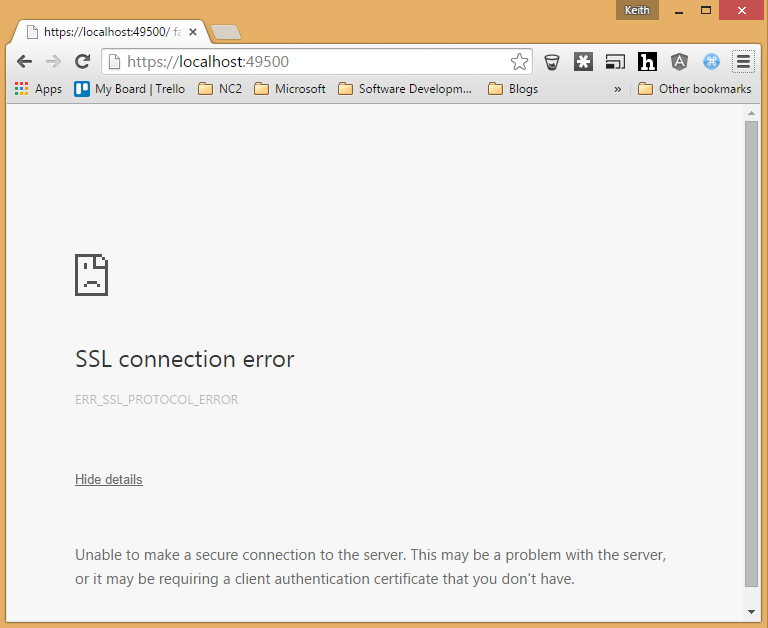 Ssl Error On Localhost - promolasopa Ssl Error On Localhost - promolasopa