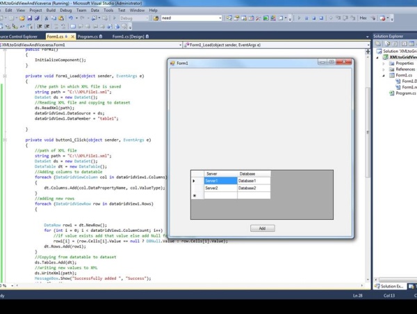 Xml To Dataset Or Gridview And Back Codeproject