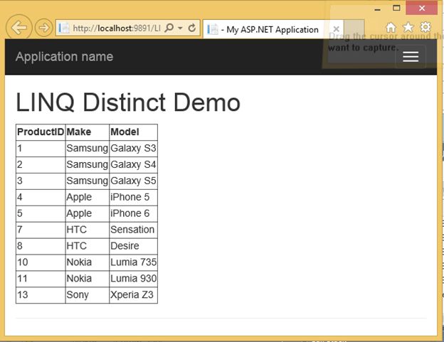 Various Ways To Get Distinct Values From A List Using Linq Codeproject