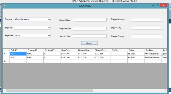 Search Using Multiple Criteria In Linq Codeproject