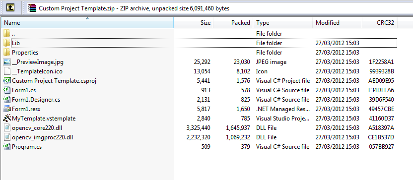 Creating Custom Vsix Project Templates Using An Emgu Example Codeproject