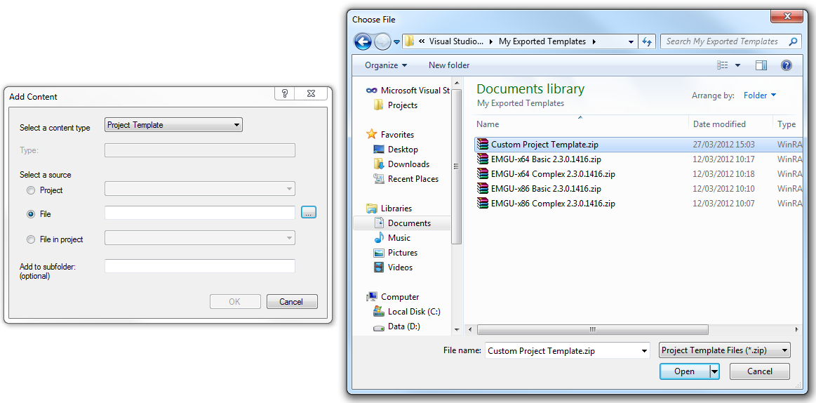 Creating Custom Vsix Project Templates Using An Emgu Example Codeproject
