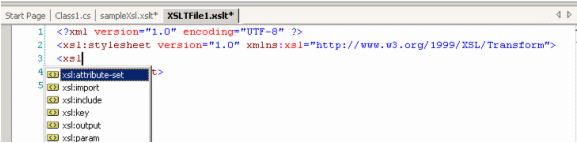 Xslt Transformations And Xslt Intellisense Within The Net Ide Codeproject