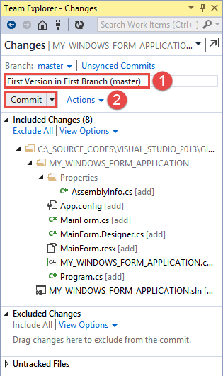 How To Add Source Codes To Git Source Control And Publish Codeproject 1677