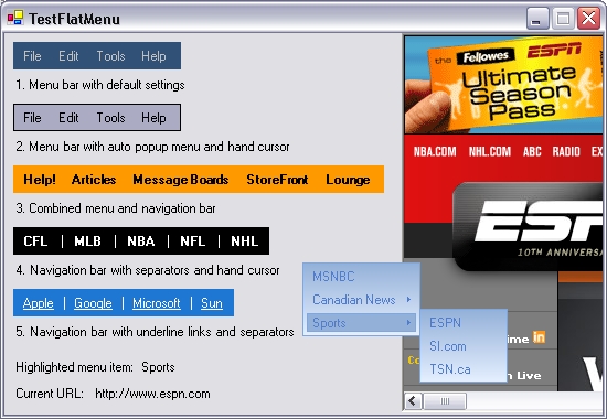 Flat Style Menu Bar And Popup Menu Control For Winforms Codeproject