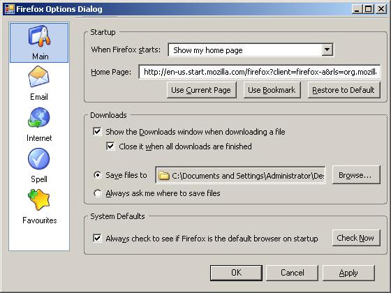 Firefox Option Dialog User Control For Net Win Apps Codeproject
