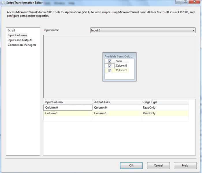 An Indespensible Ssis Transformation Component Script Component Codeproject