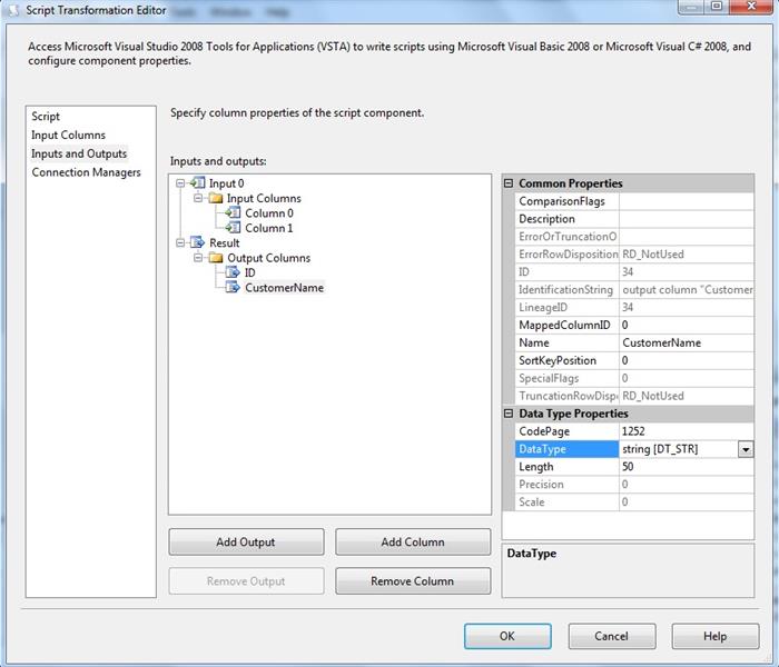 An Indespensible Ssis Transformation Component Script Component Codeproject