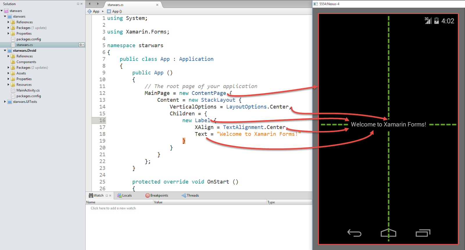 Building Android Apps With C Intro To Xamarinforms Codeproject