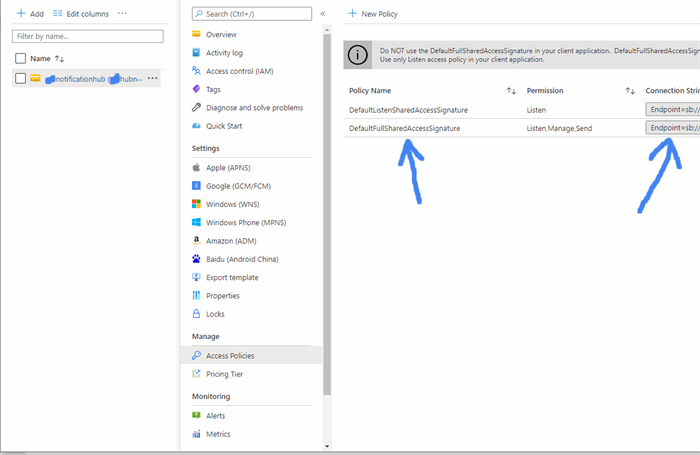 Push Notifications Via Azure Templates In Xamarin Codeproject