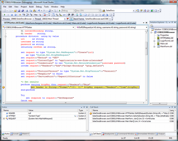 A Svn Browser Using Scraping And Winforms In Cobol For Net Codeproject